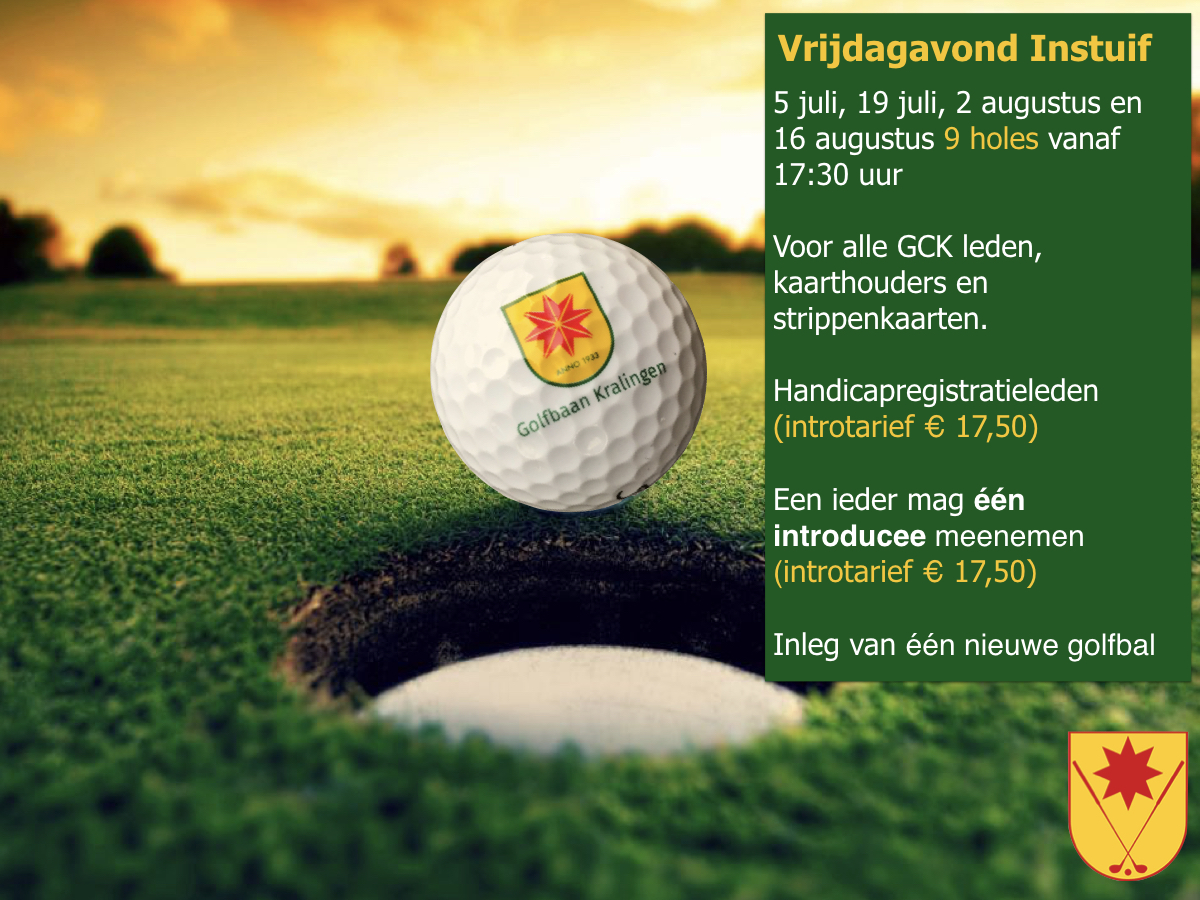 Vrijdagavond Instuif - Golfbaan Kralingen